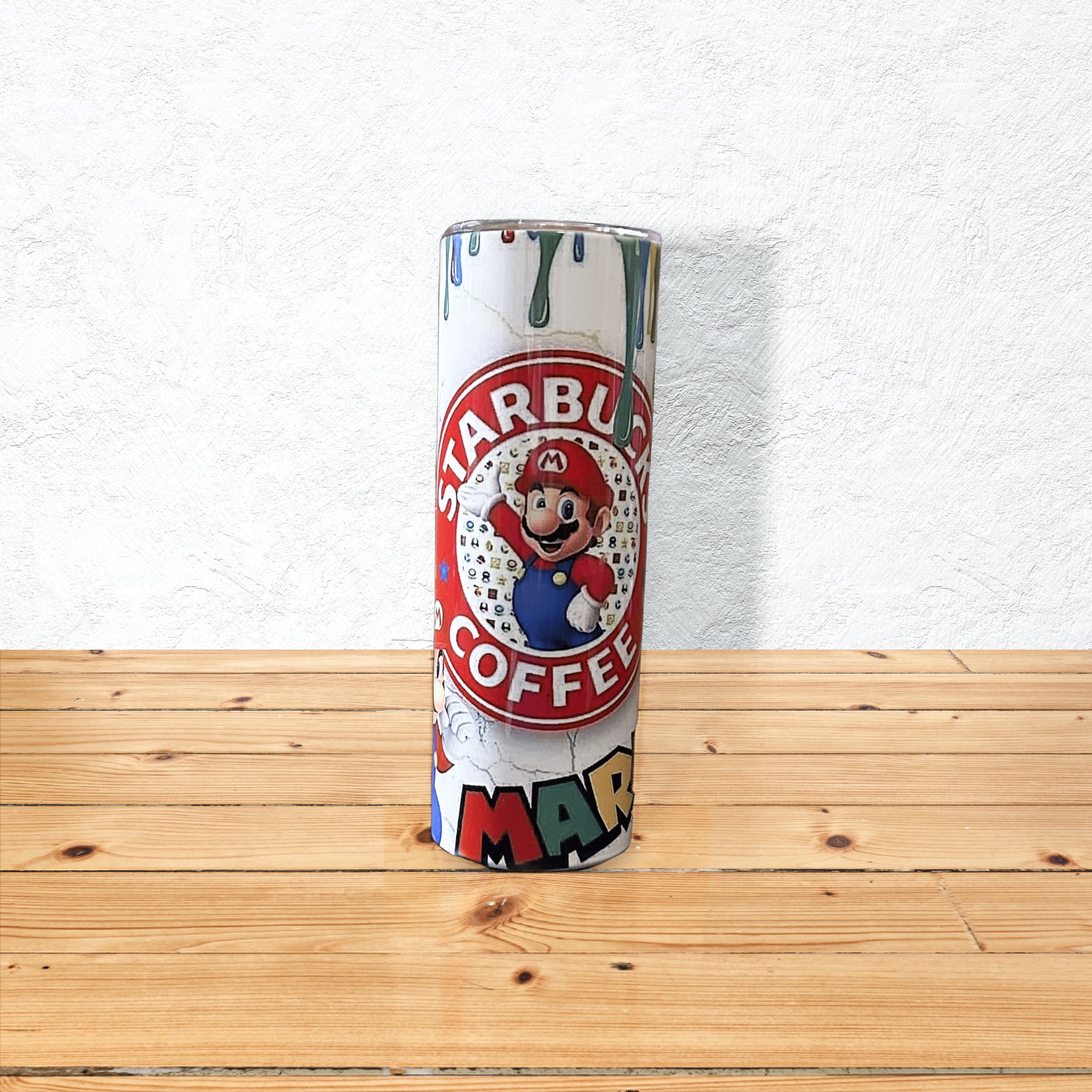 Mario Starbucks tumbler | Be Smooth llc