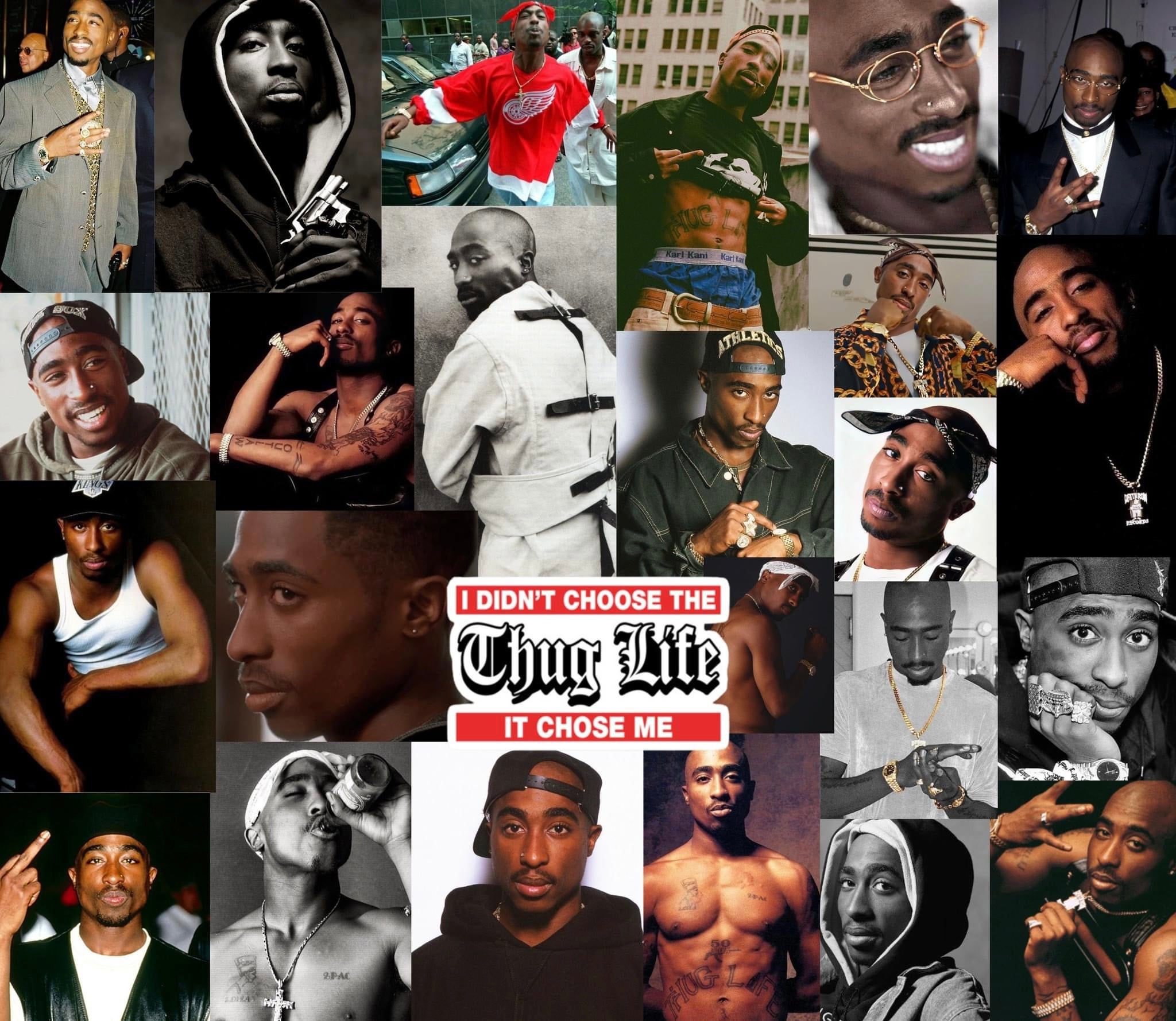2pac thug life collage tumbler | Be Smooth llc